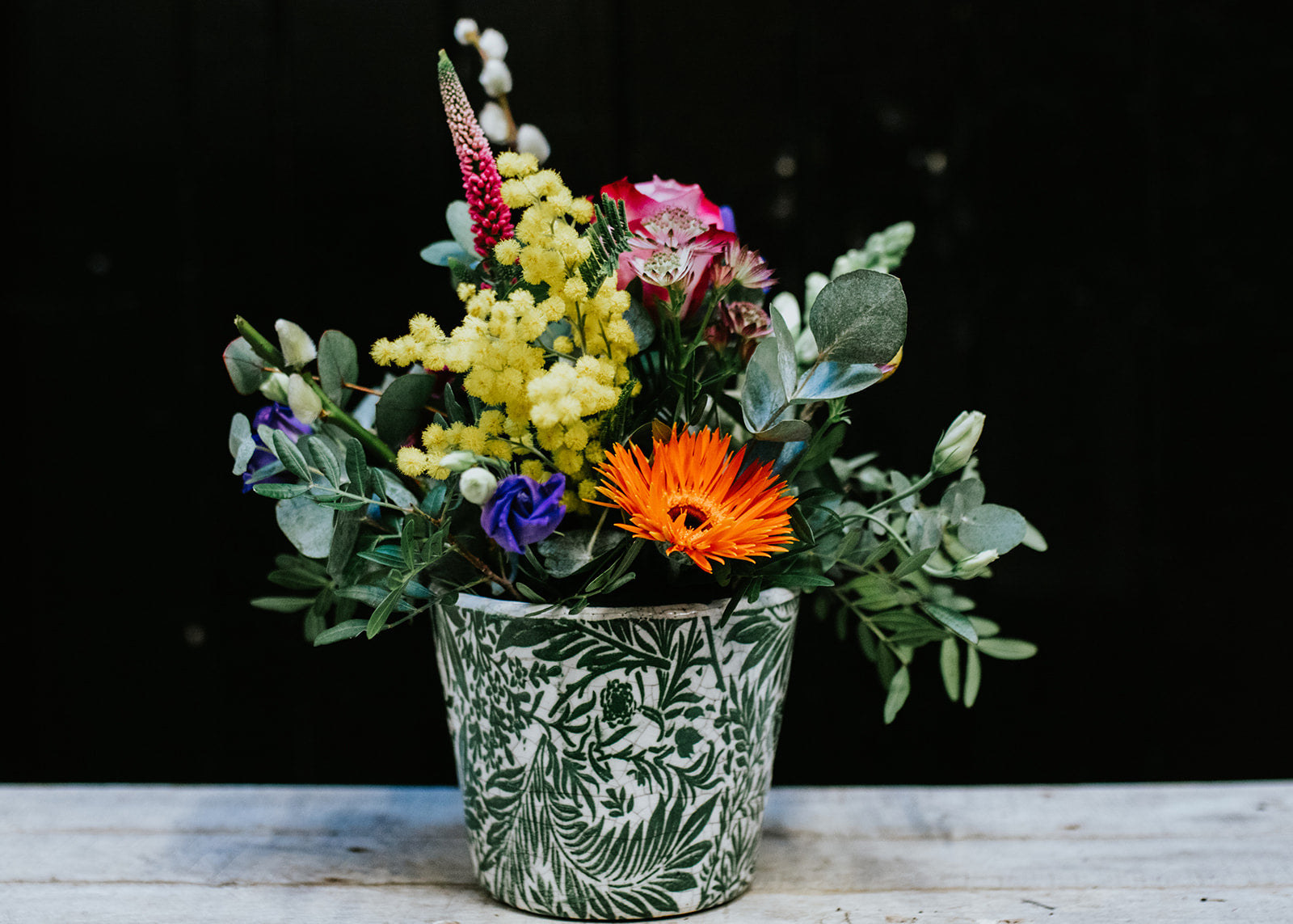 Seasonal Dutch Pot Arrangement – George Preston Florist